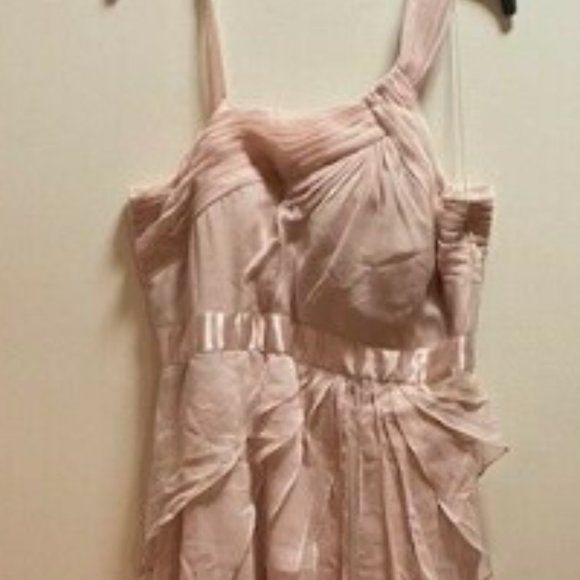 Dresses | Adrianna Pappell Light Pink Ruffle Dress | Poshmark